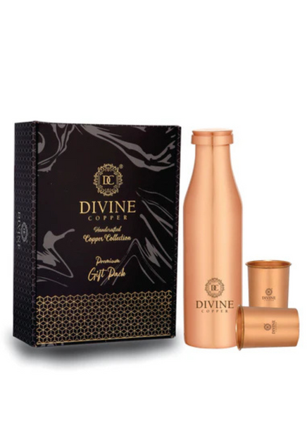 PURE COPPER CURVE GLASS - Pack of 2 – Divine Copper