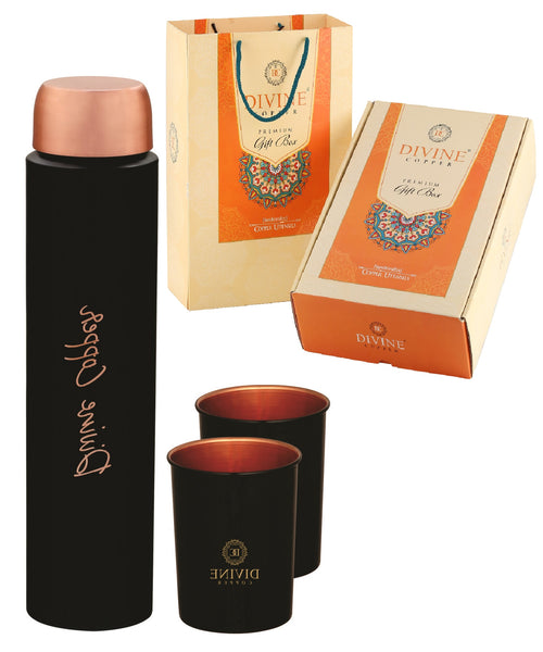 Copper Water Bottle | Copper Utensils Manufacturers in India – Divine ...