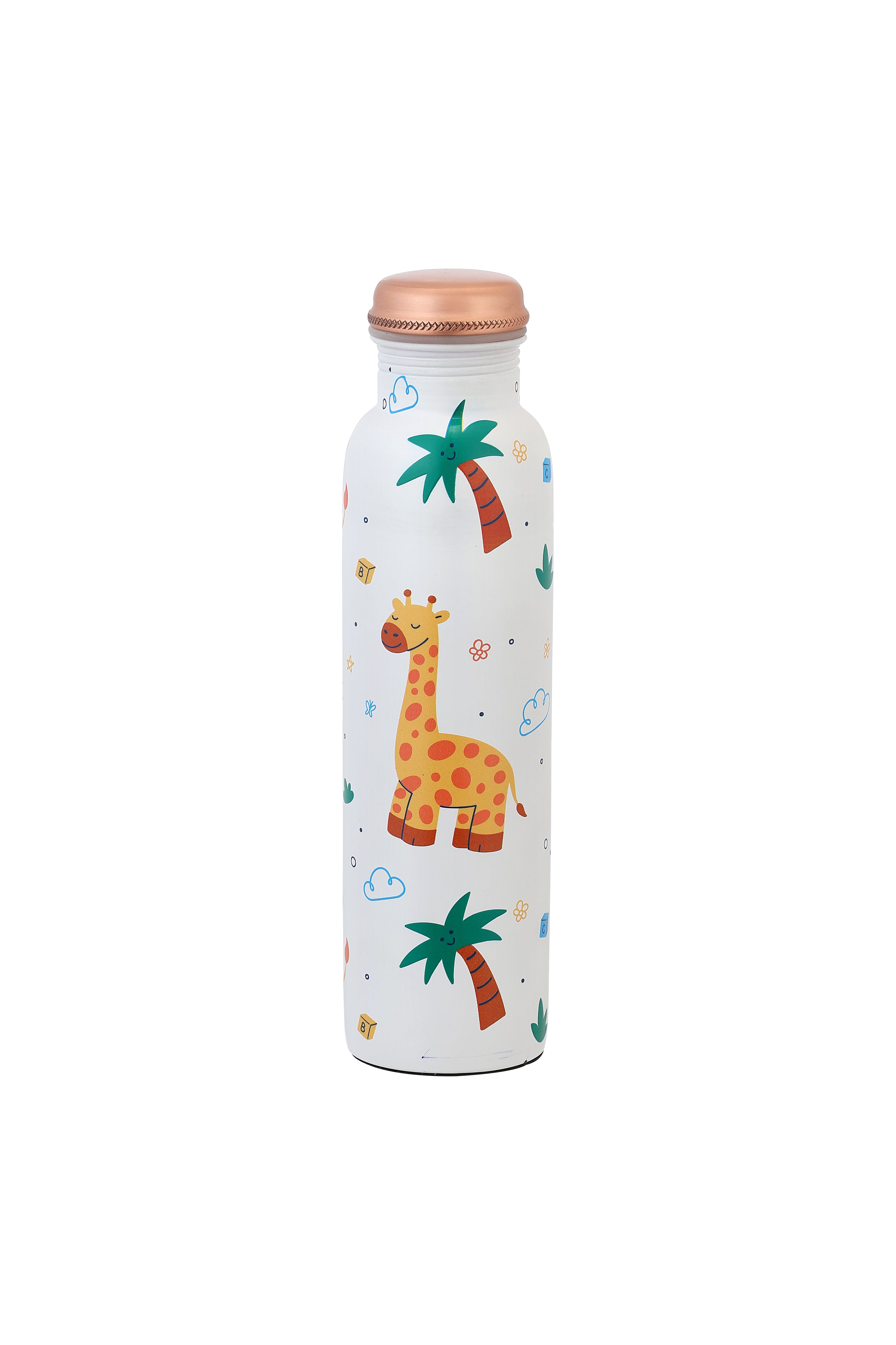 PIE - Jiraaf With Tree Print Pure Copper Bottle – Divine Copper