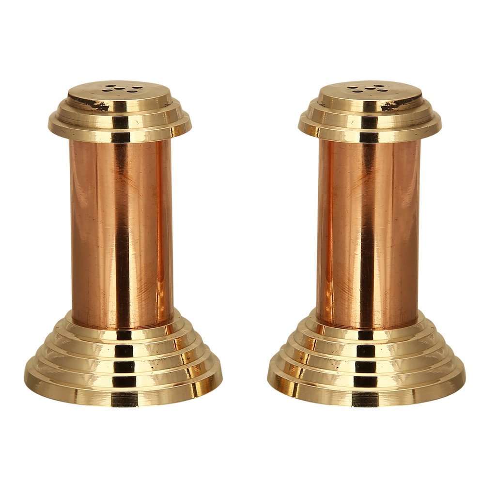 COPPER BRASS SALT AND PEPPER SET – Divine Copper