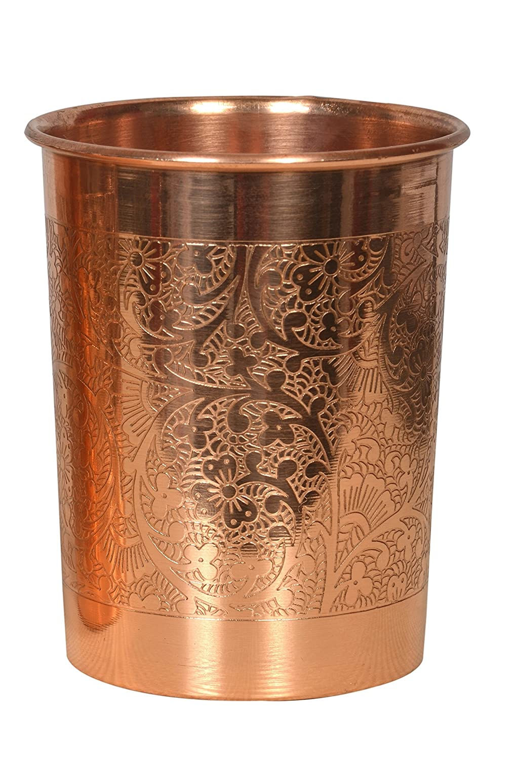 Pure copper glass -EMBOSSED – Divine Copper